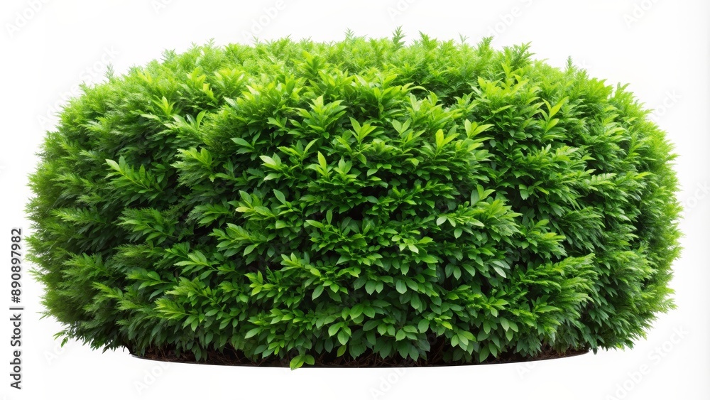 Lush green tropical plants bush cut out , monstera, palm, rubber plant ...