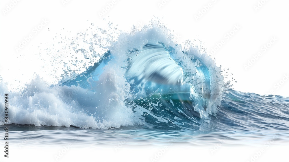 clean and isolated effect on transparent background, dynamic splash of ...