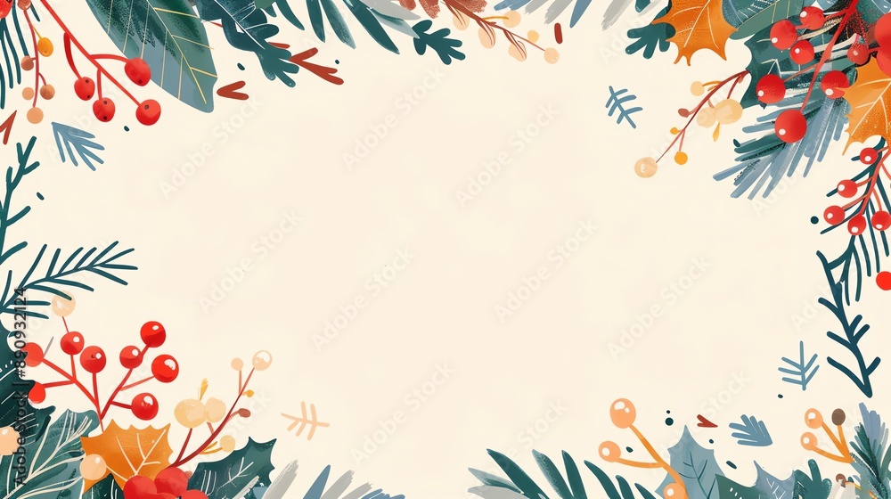 Design a holiday party invitation template with a festive theme and ...