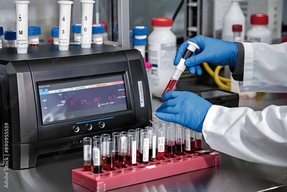 Foto de Clinical Laboratory Setup for Measuring Cyanomethaemoglobin ...