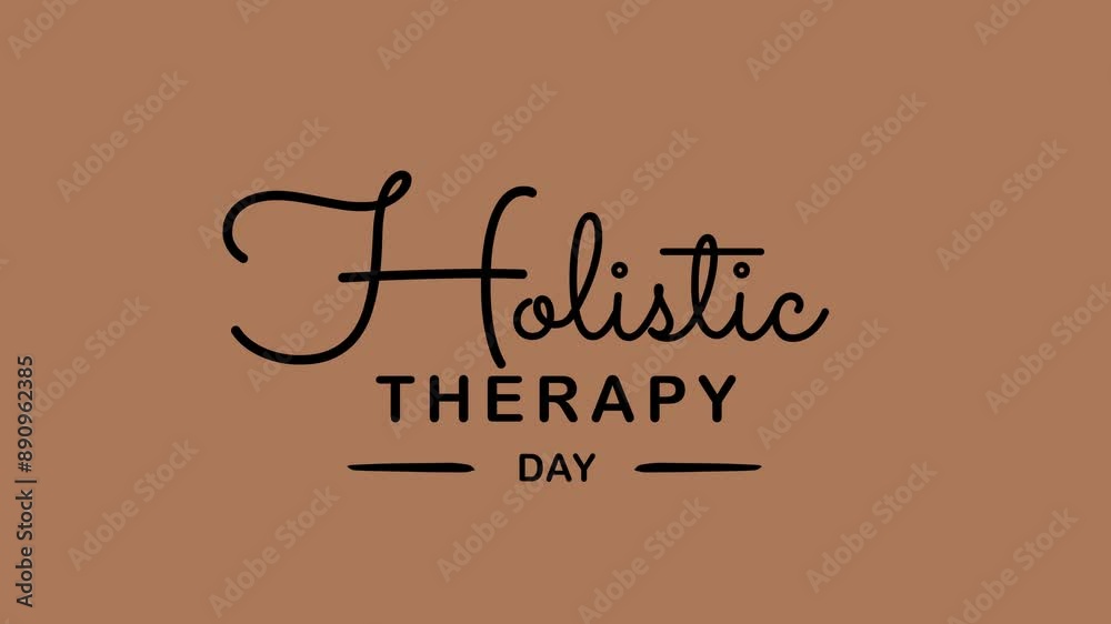 Holistic Therapy Day Text Animation. Great for Holistic Therapy Day ...