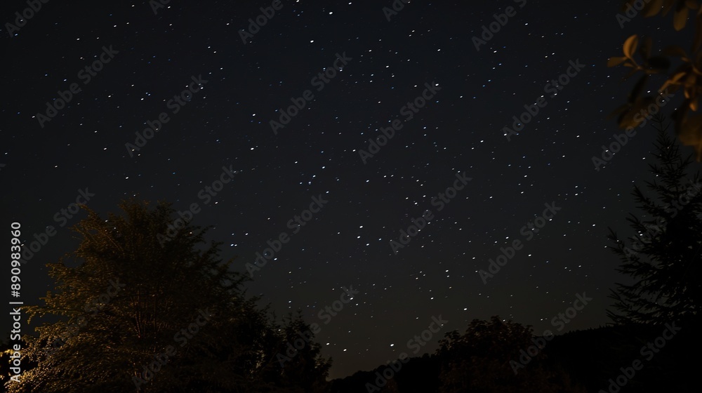 Starry Night Sky with a Glittering Display of Stars, Capturing the ...