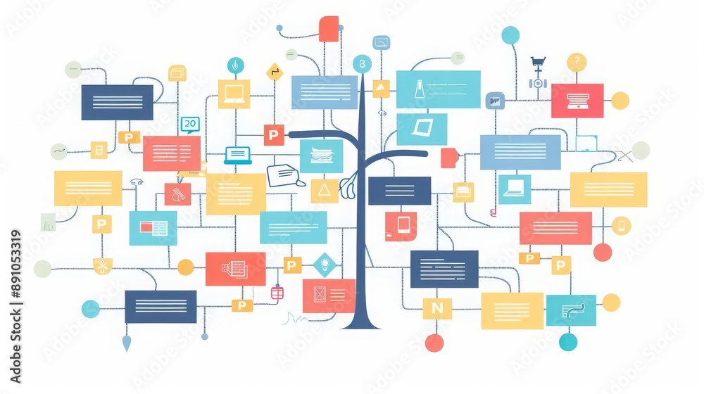 Business Visual Management Decision Tree A decision tree diagram ...