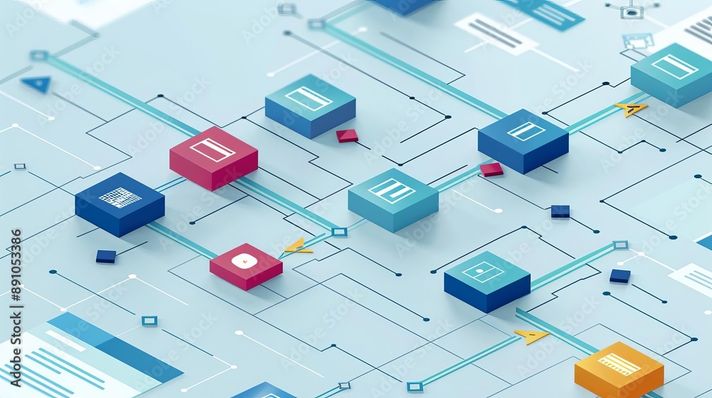 Business Visual Management Workflow Diagram A detailed workflow diagram ...