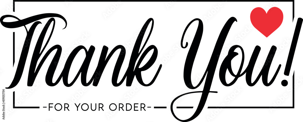 Thank You for Your Order. Elegant Thank You for Your Order Design with ...
