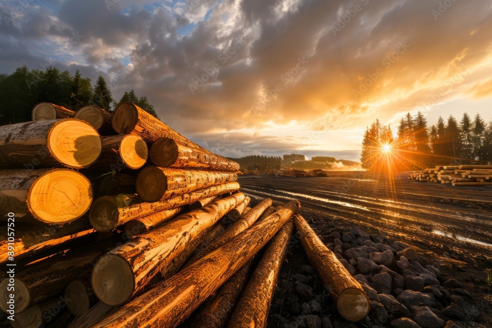 Lumberyard operations focused on resource management Pictures show ...