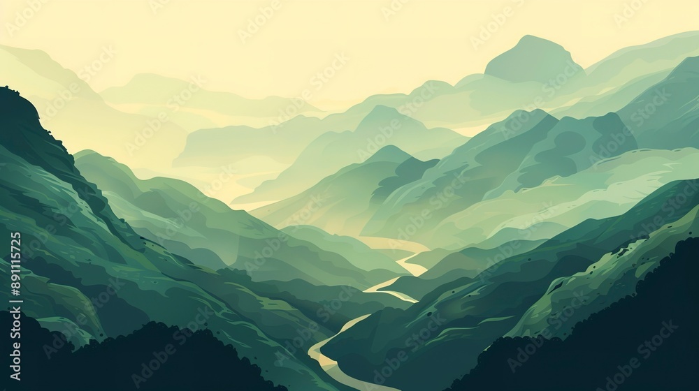 travel themed vector background adventurous shades of expedition green ...