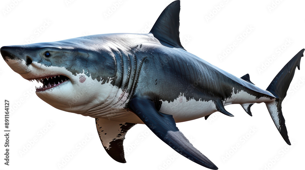 Shark isolated on transparent background. PNG Stock Illustration ...