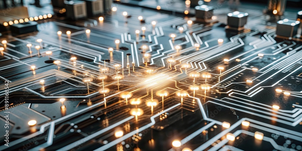 Abstract Digital Backgrounds Featuring Modern Internet Technology and ...