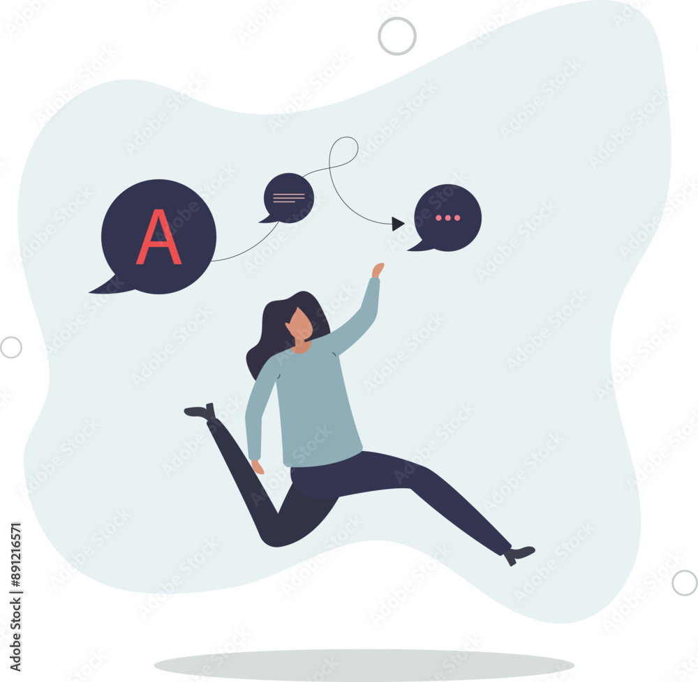 Communication evolution as letters to speech progress.Connection ...