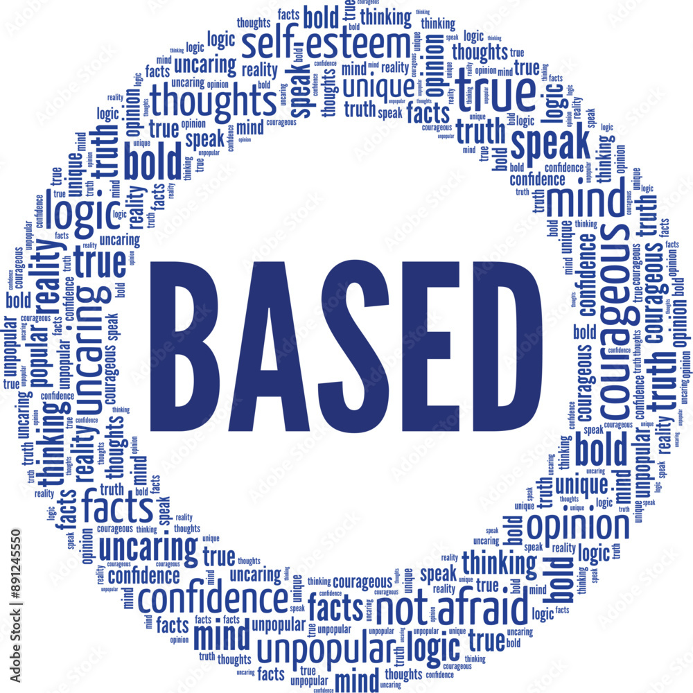 Based word cloud conceptual design isolated on white background. Stock ...