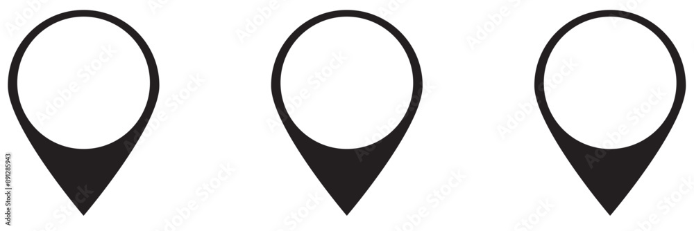 Location pin icon. Map pin place marker. Location icon. Map marker ...
