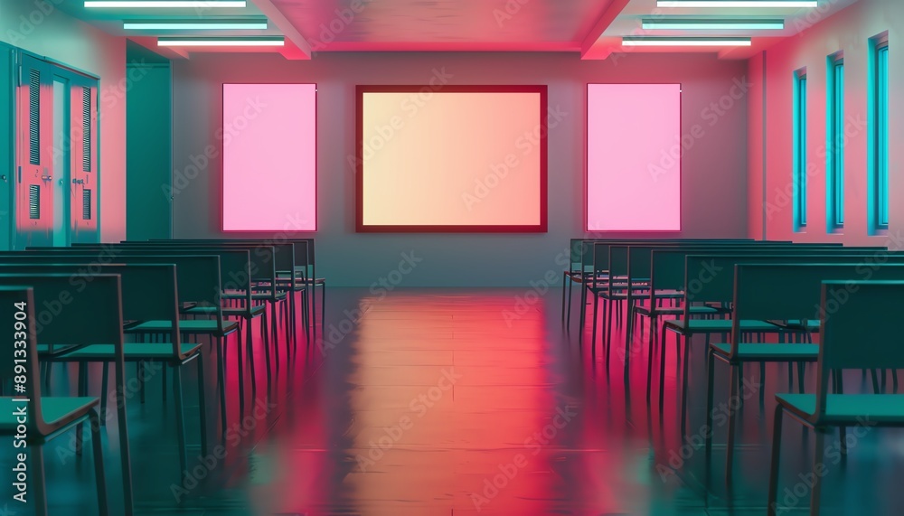 futuristic classroom through glitch art inspired 3D printing ...