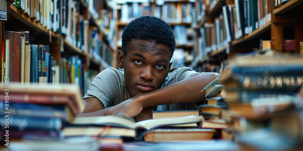 Wealth of Knowledge: An old bookshelf overflows with titles by African ...