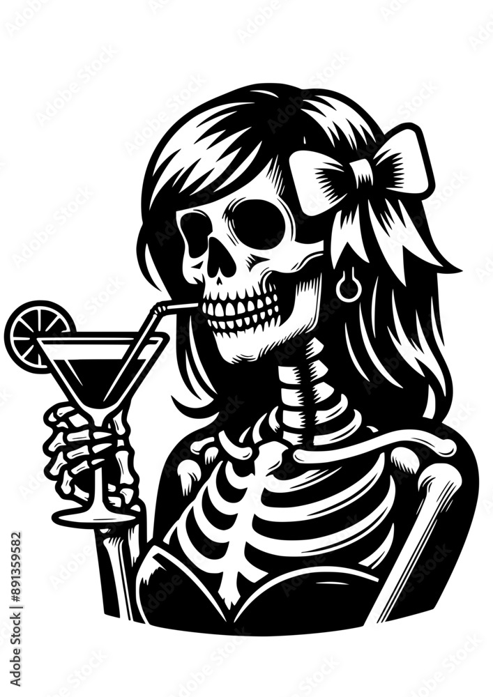 Skeleton SVG, Cool Skeleton, Skull Flower SVG, Floral Skull SVG, Bone ...