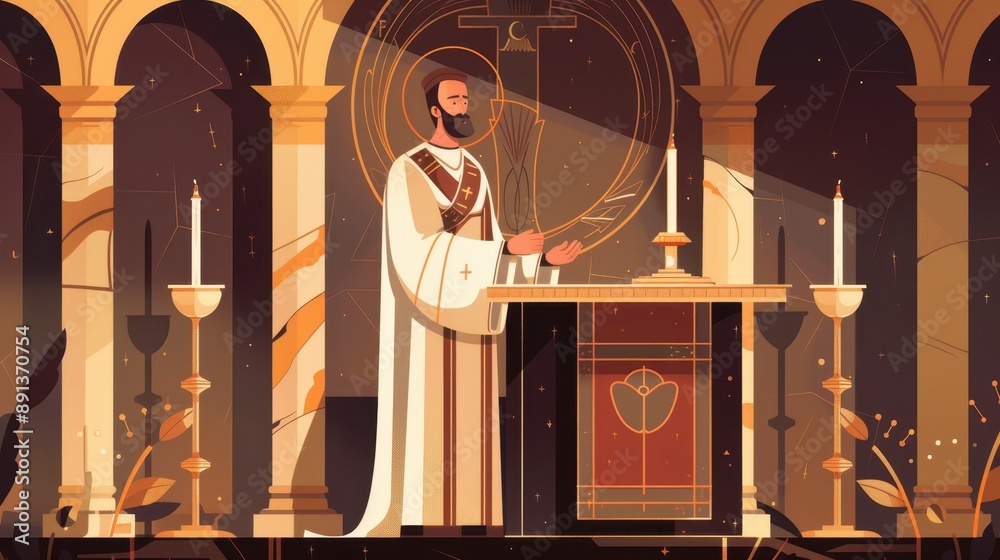 Day of Atonement: High Priest in Holy Attire, Leviticus Rituals, Sacred ...