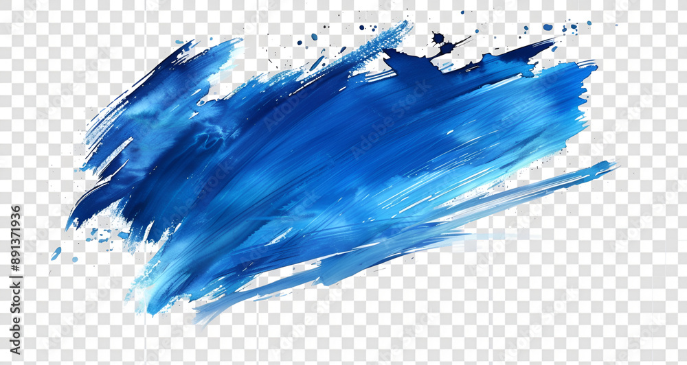 Watercolor brush smear on transparent background, Watercolor, brush ...