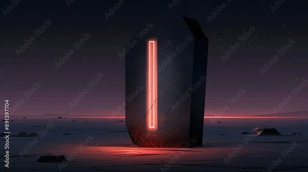 Mysterious cryptic symbols etched into ancient stone, runes of ...