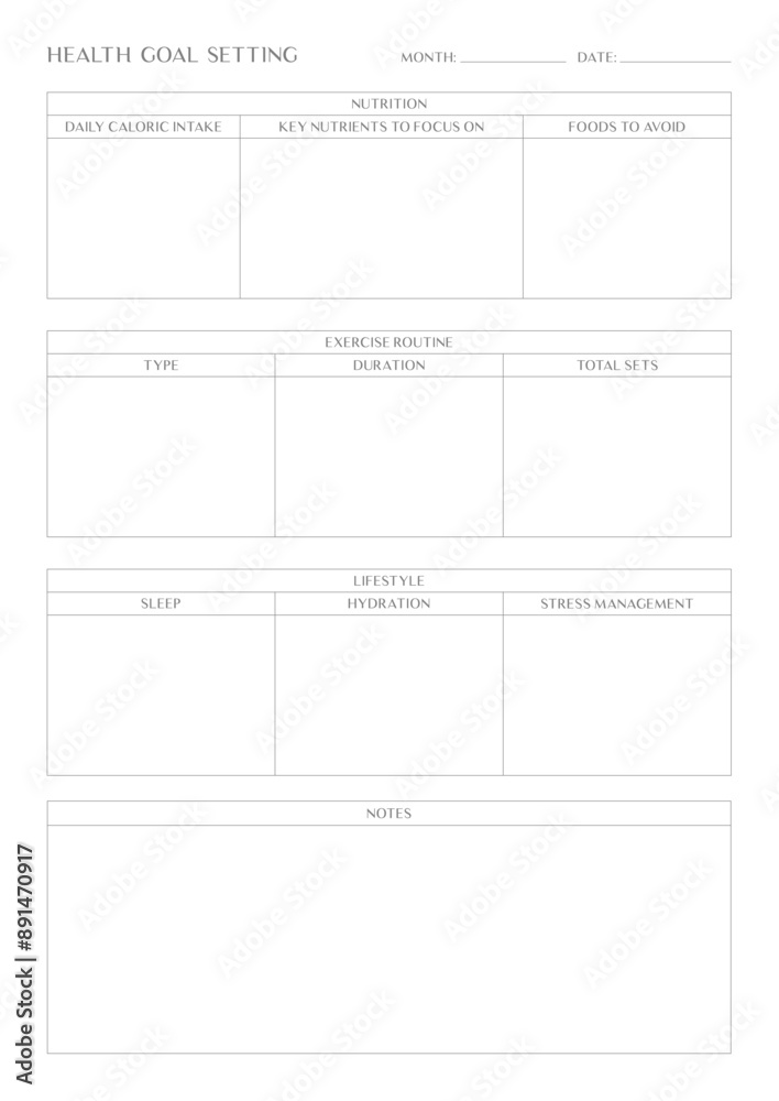 Self Care Planning Pages offer structured templates to organize ...