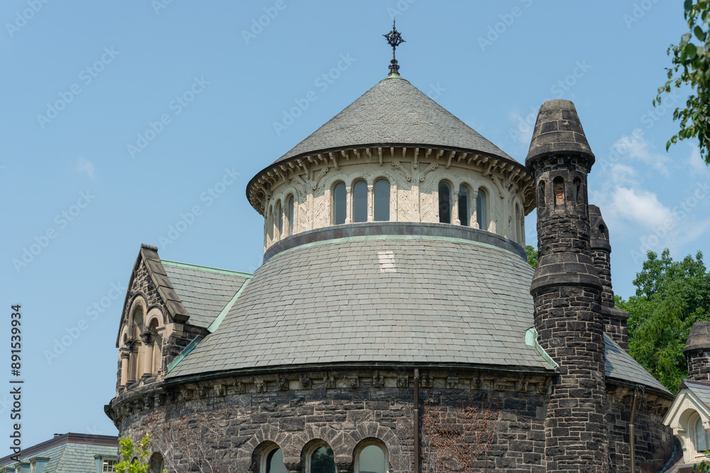 roof profile of Croft Chapter House at University College on the St ...