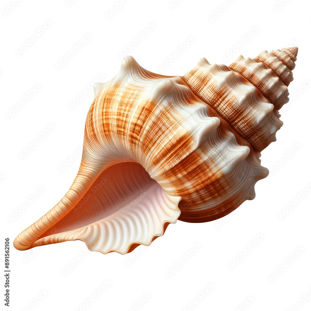 seashell isolated on transparent background, sea organism, Shanku ...