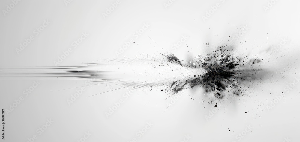 Scattered anime speed lines for a fragmented effect, anime effect lines ...