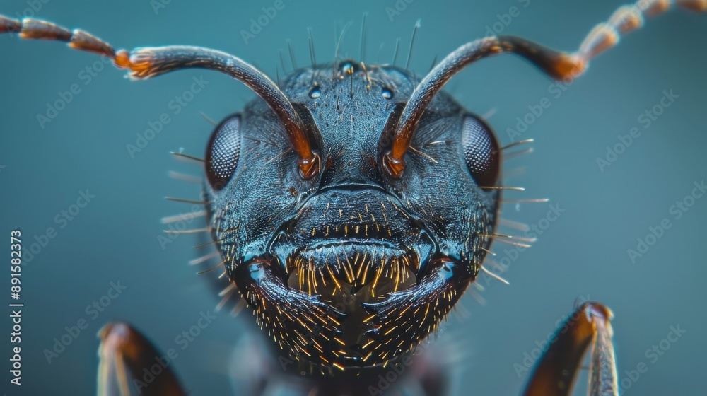 Amazing detailed photo of an ants face You can see every hair and ...