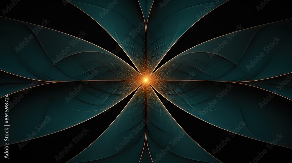Minimalist mathematics: Copper leaf hyperbola and parabola patterns on ...