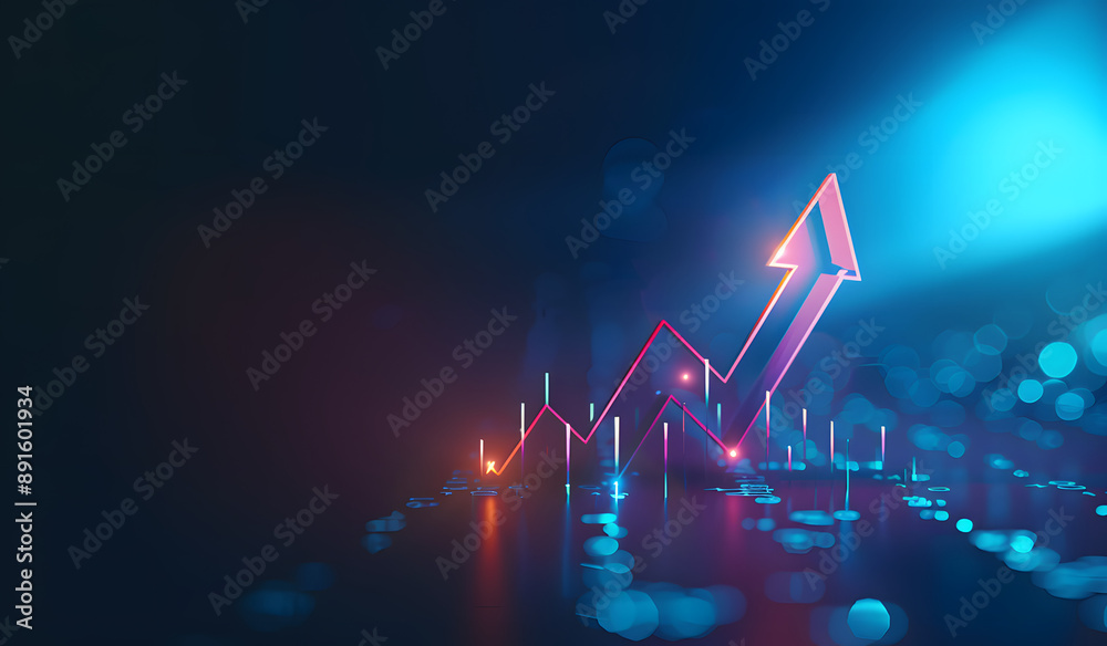 Up arrow business direction symbol on illustration graphic design icon ...