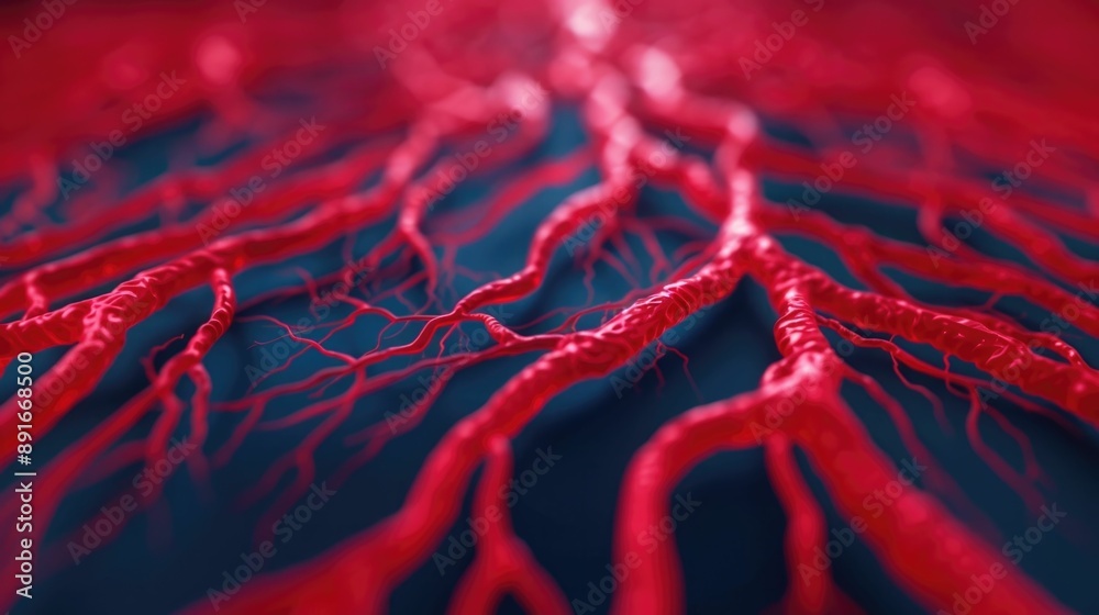 Striking abstract image depicting a detailed infographic of the ...