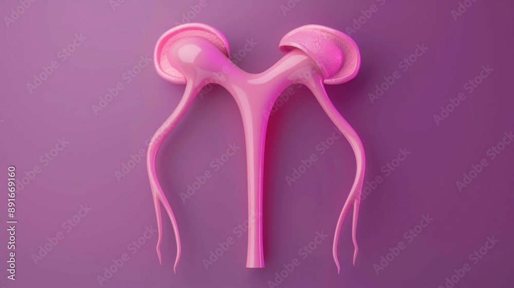 Minimalist abstract diagram depicting the key components of the female ...