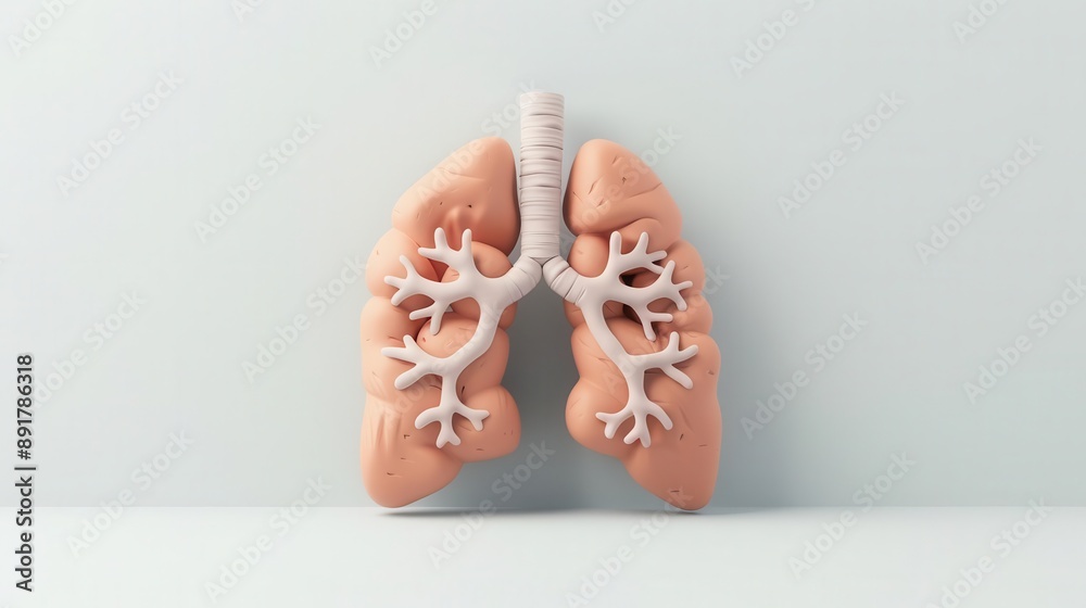 Adorable clay Lung full body Earth Tones color 3D clay icon, Blender 3D ...