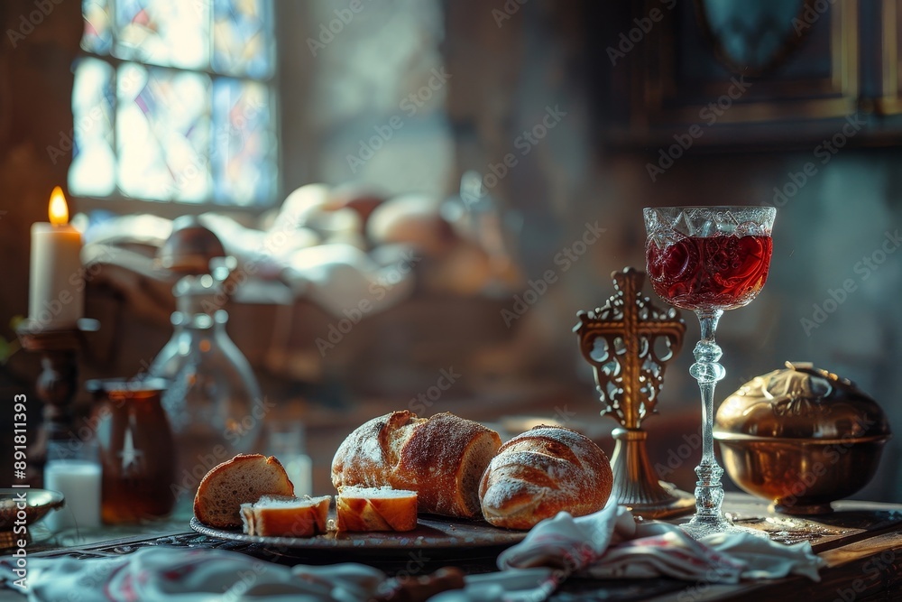 Holy Communion, which symbolizes the holy blood and flesh of Jesus ...