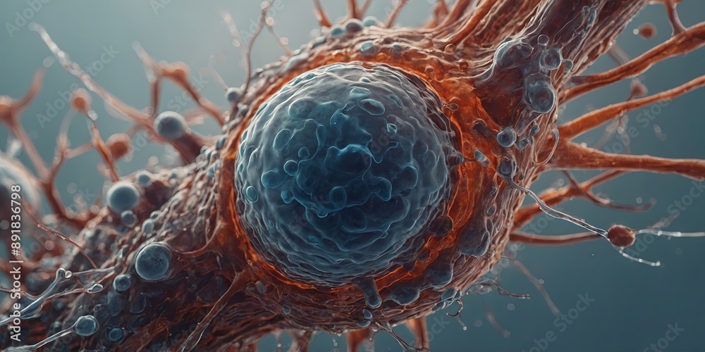 Macro image of human prostate gland, showcasing prostatic fluid and ...