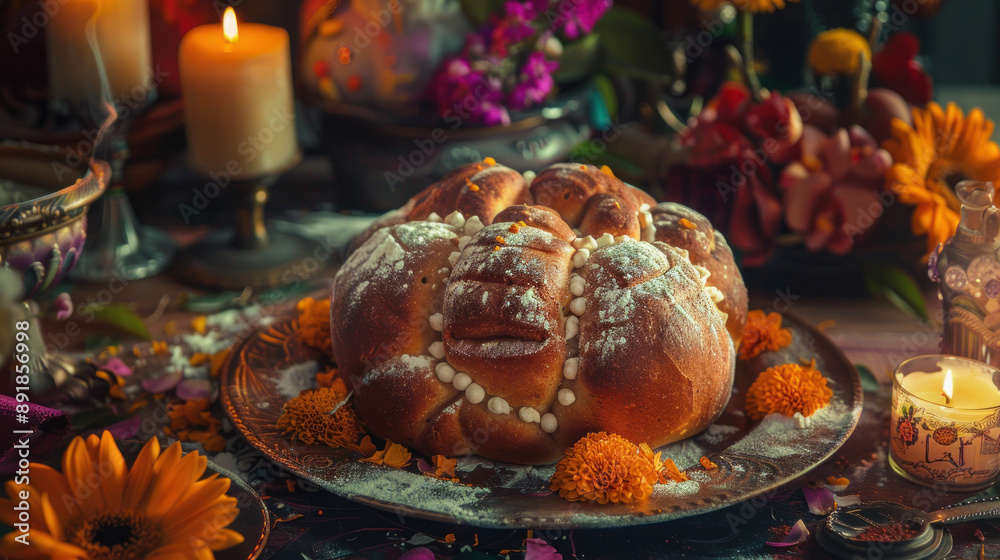 Pan de muerto, a traditional Mexican bread, is a key part of the Day of ...