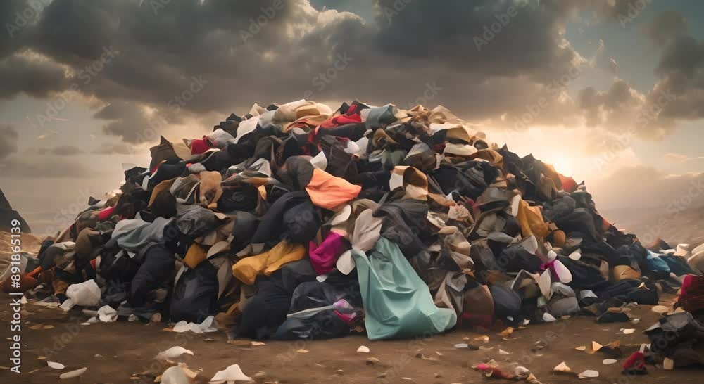 The Environmental Impact of Fashion Waste Clothing Piles in Landfills ...