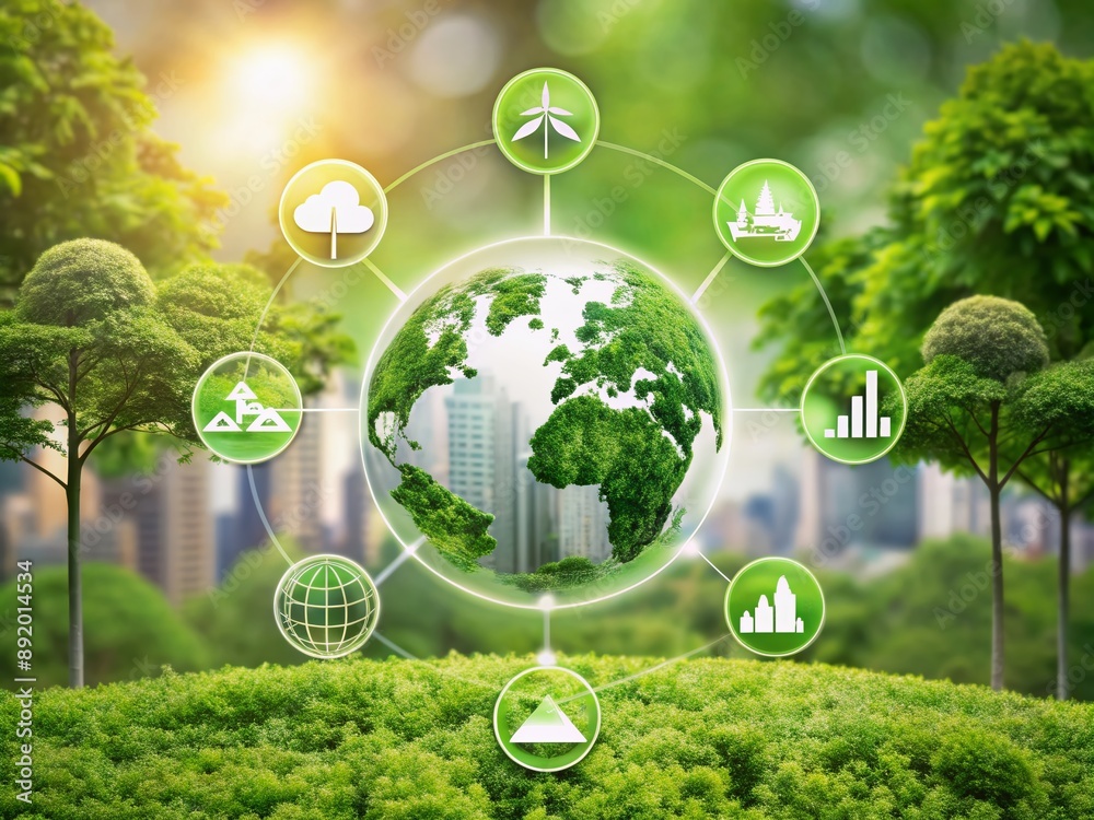 sustainable environmental friendly goal development green business ...