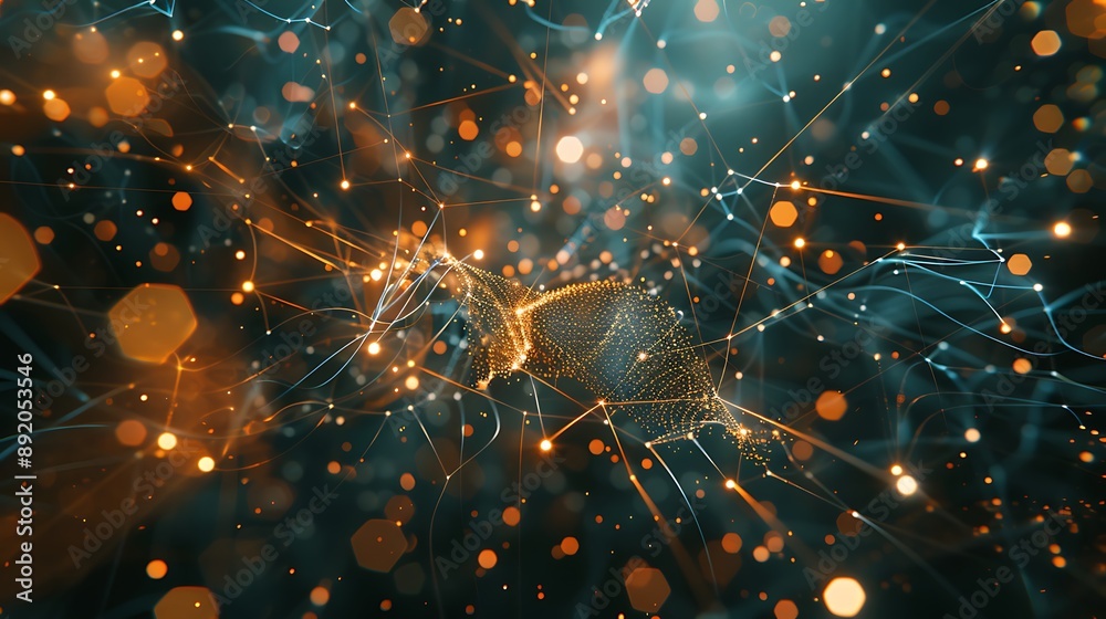 An HD visualization of machine learning in action, with data points ...