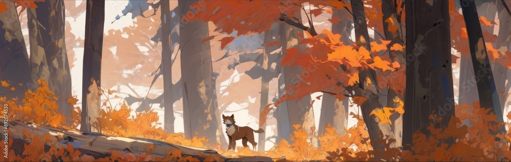 Autumn Woods Fantasy: A Forest Background that Transforms into an ...