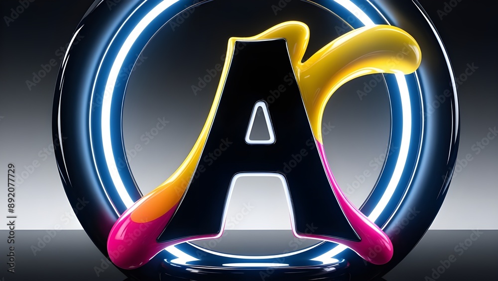 Artistic Depiction of English Alphabet: A, B, C, D, E, F, Creative Art ...