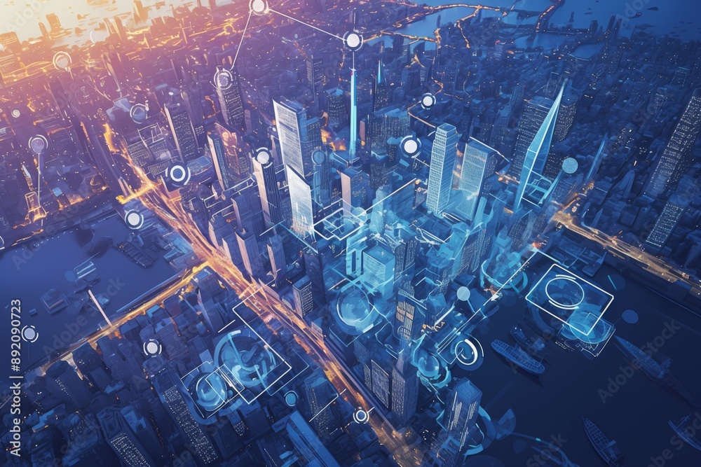 Digital Metropolis of North America: Iconic US Cities Transform into ...