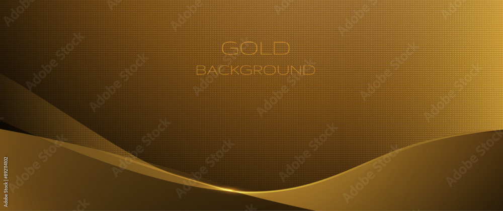 Vector abstract light gold effect, flow line, motion pattern and golden ...