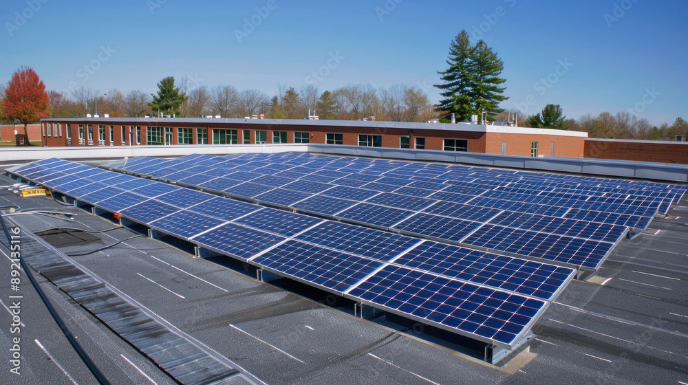 Empowering Education: Solar Panels on School Roof Inspiring Learning ...