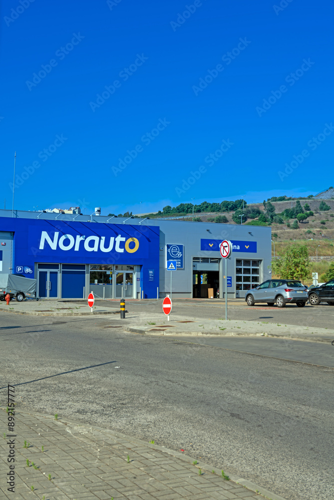 Lisbon Portugal 27 JUNE 2024 . Exterior view of a Norauto center ...