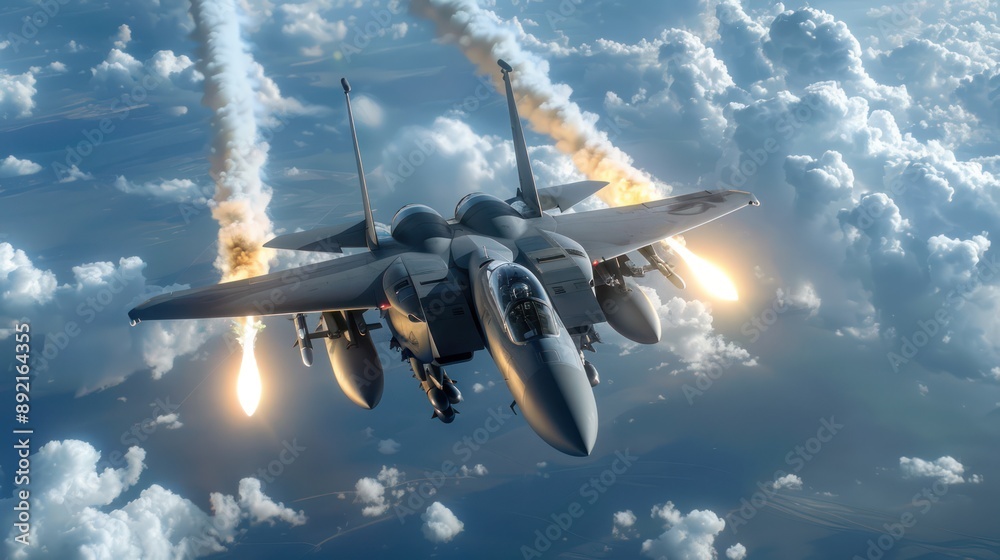 Air-to-air missiles are primary weapons for fighter jets, capable of ...