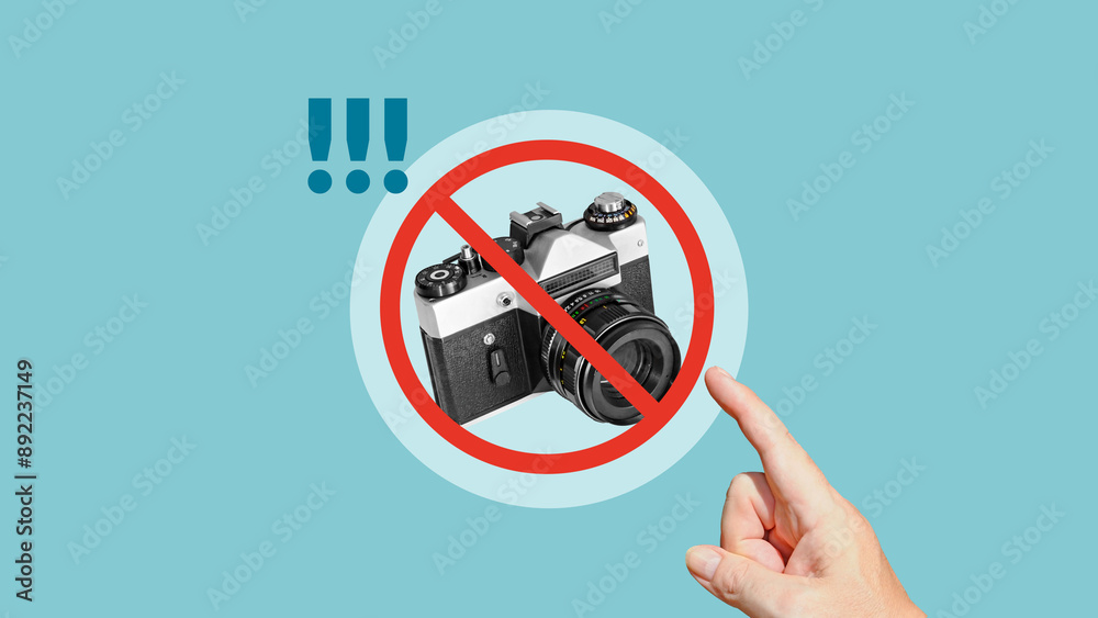 Photos Not Allowed or Use of Camera is Prohibited. No Photo Sign shown ...