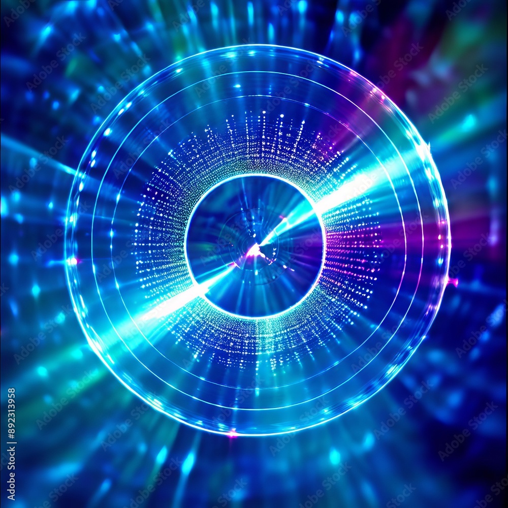 airy disk diffraction the central bright spot in a diffraction p Stock ...