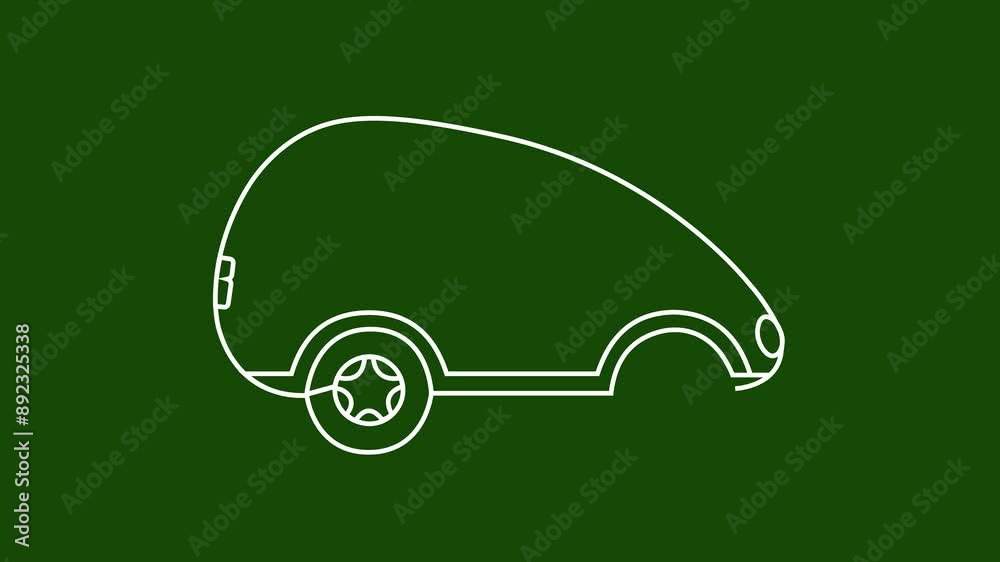 Set of kids cars animated illustration, auto car icons, animation of ...