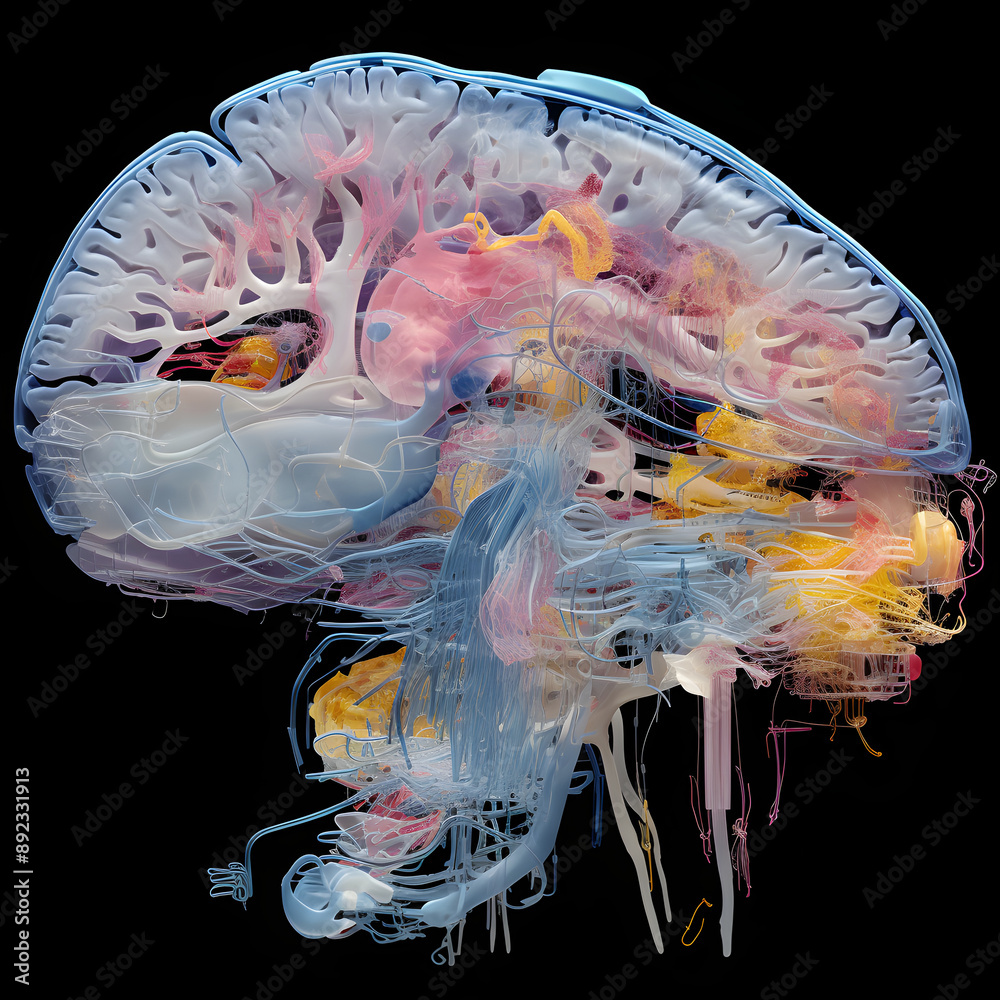 High-resolution Computed Tomography (CT) Scan of a Human Brain ...