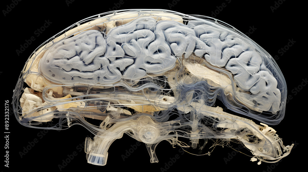Foto de High-resolution Computed Tomography (CT) Scan of a Human Brain ...